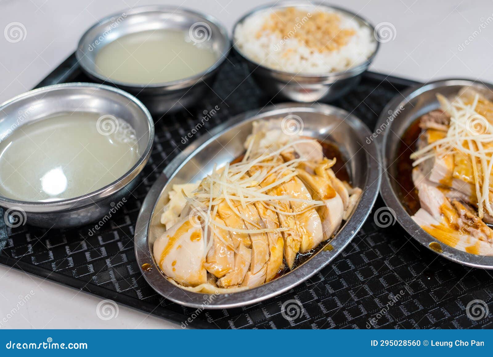 Chicken Rice in Street Market Stock Photo - Image of market, rice ...