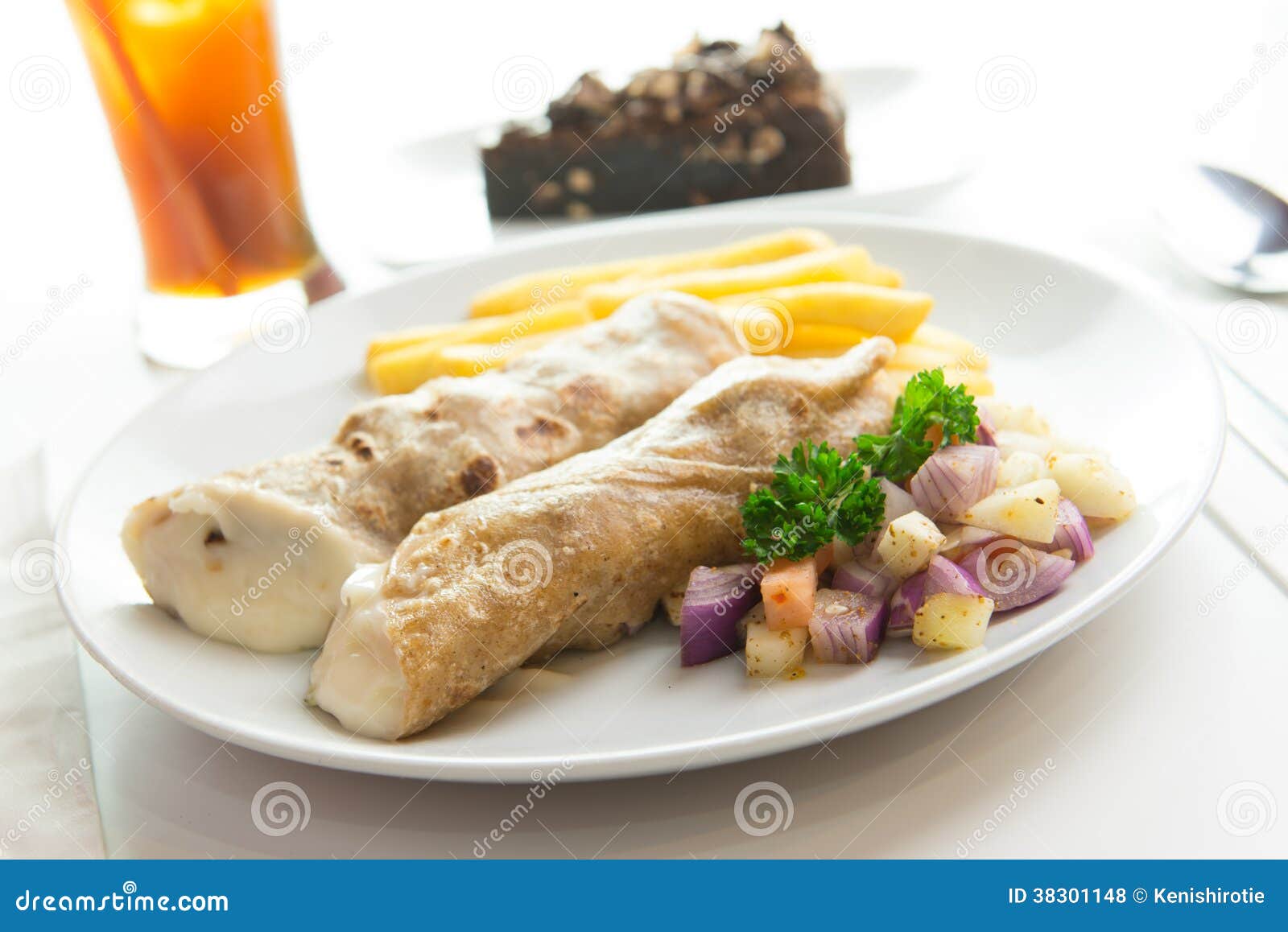 Chicken roll stock photo. Image of lunch, healthy, close - 38301148