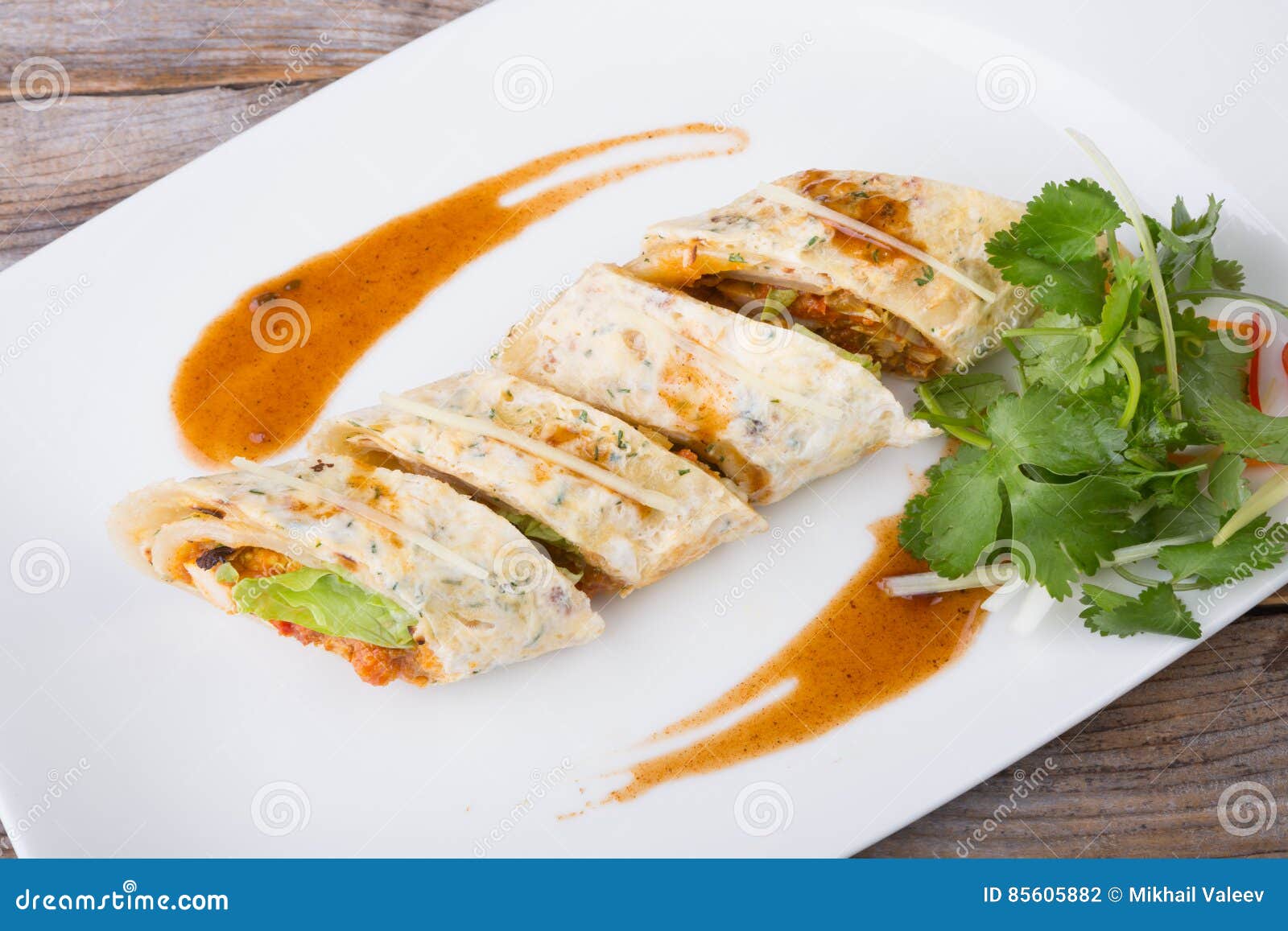 Chicken roll indian style stock photo. Image of cheese - 85605882
