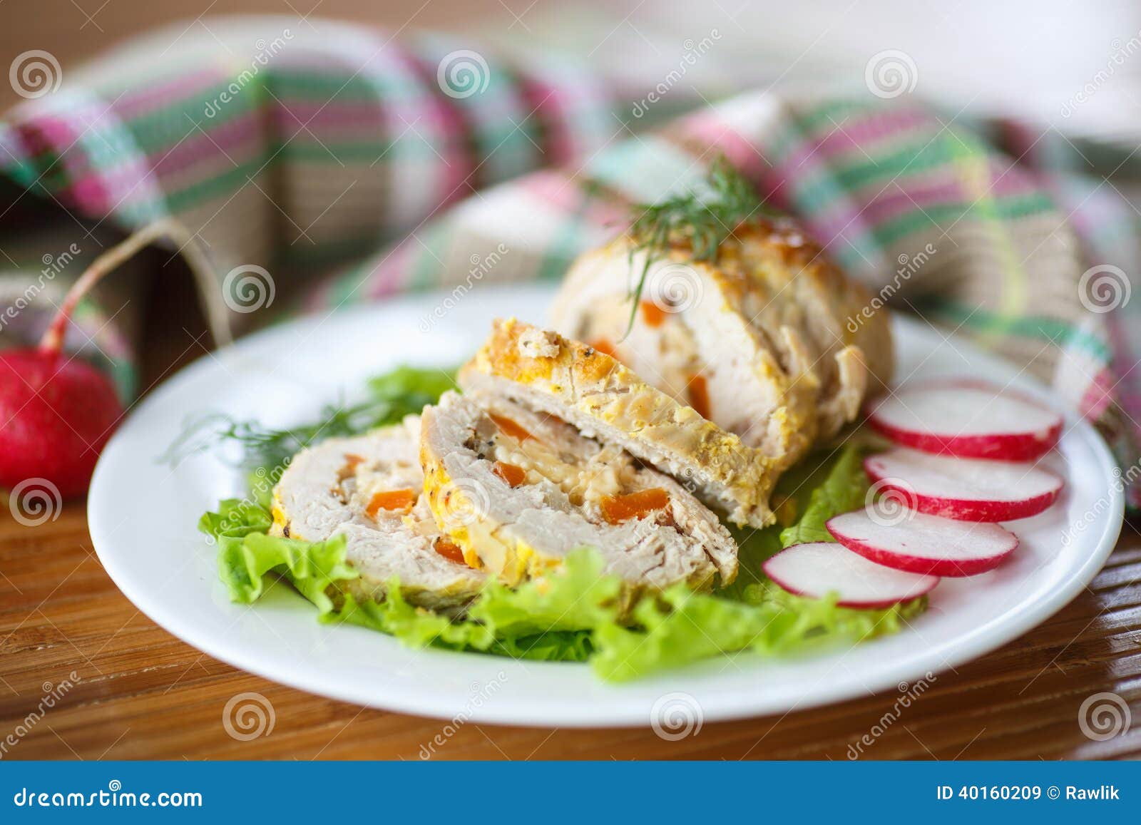 Chicken roll meat stock image. Image of macro, fried - 40160209