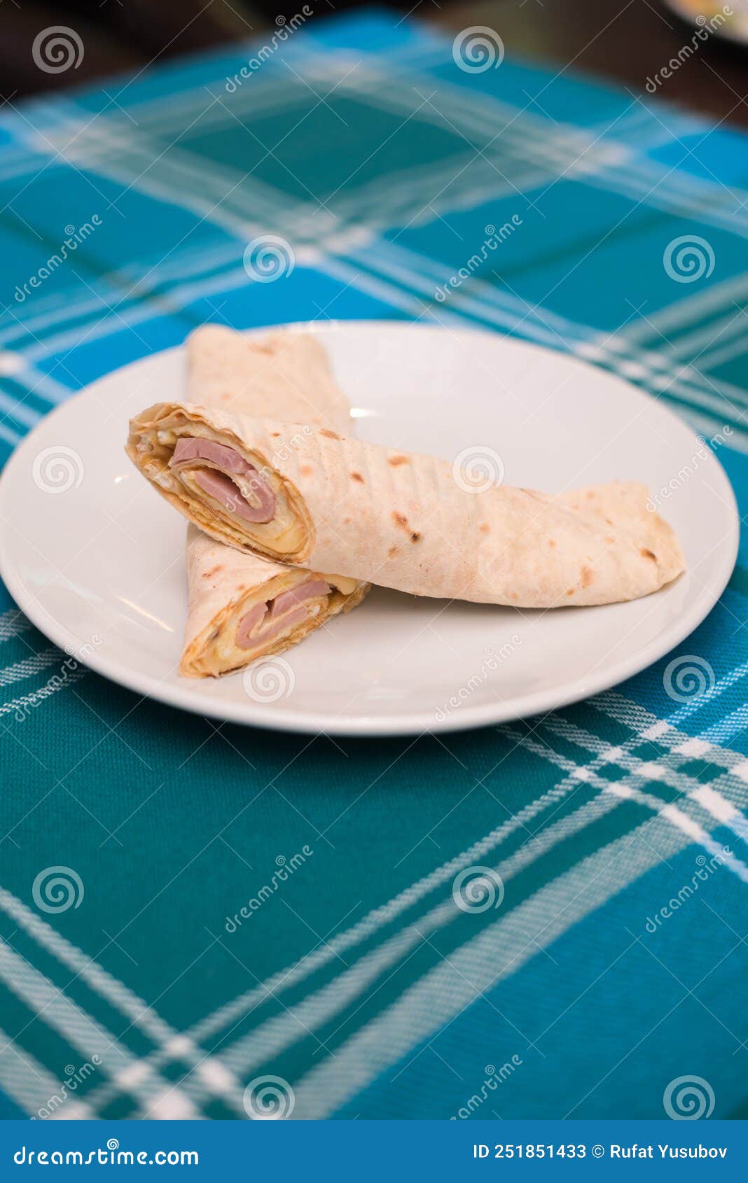 Chicken Roll Sandwich Home Made Stock Image - Image of brown, cake ...