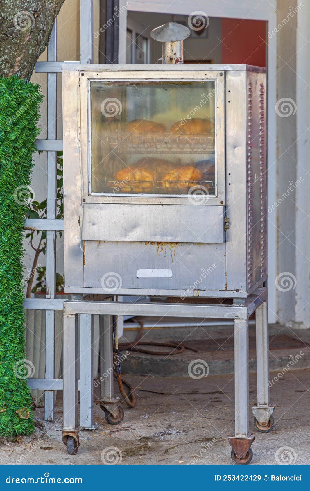 Chicken Rotisserie Machine stock image. Image of 2022 - 253422429
