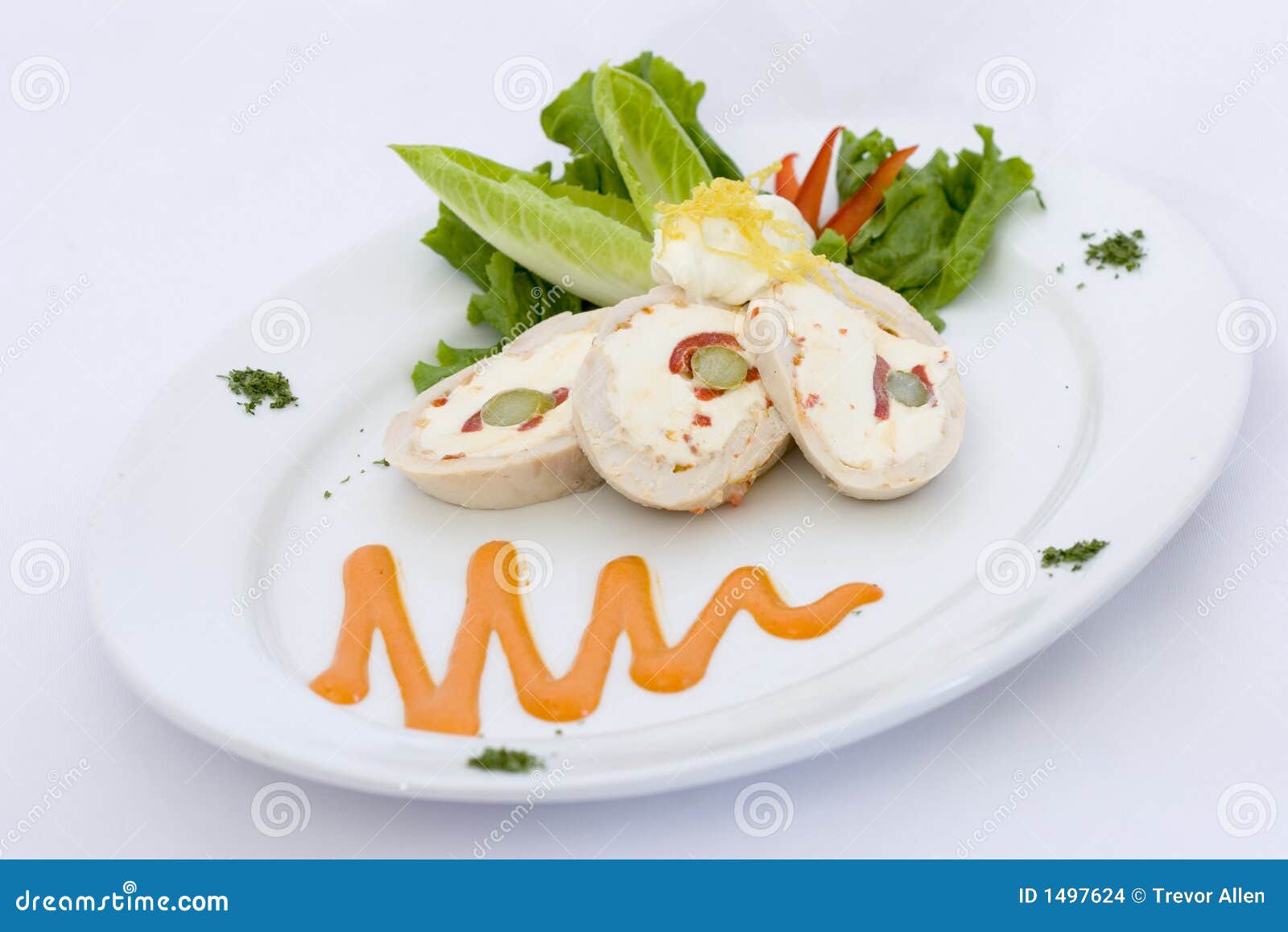 Chicken Roulade stock photo. Image of food, design, gourmet - 1497624
