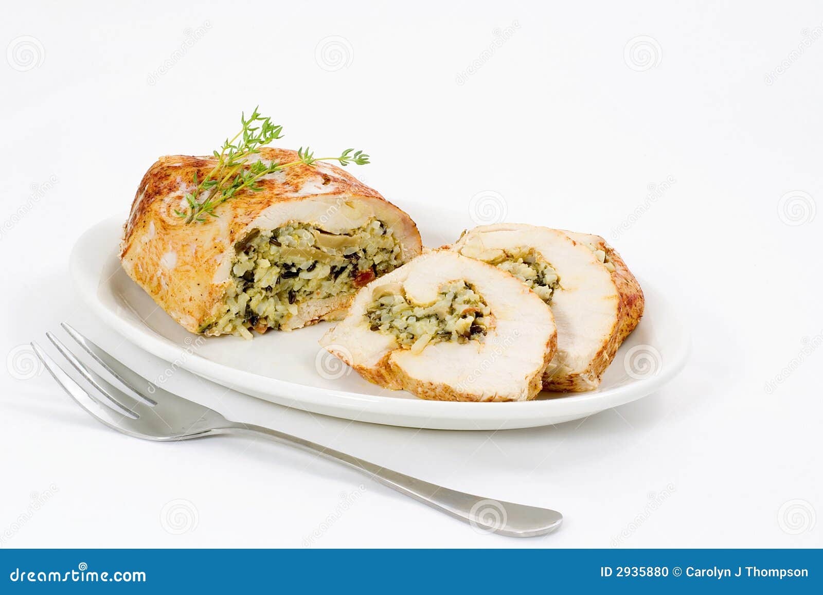 Chicken roulade stock photo. Image of meat, platter, calorie - 2935880