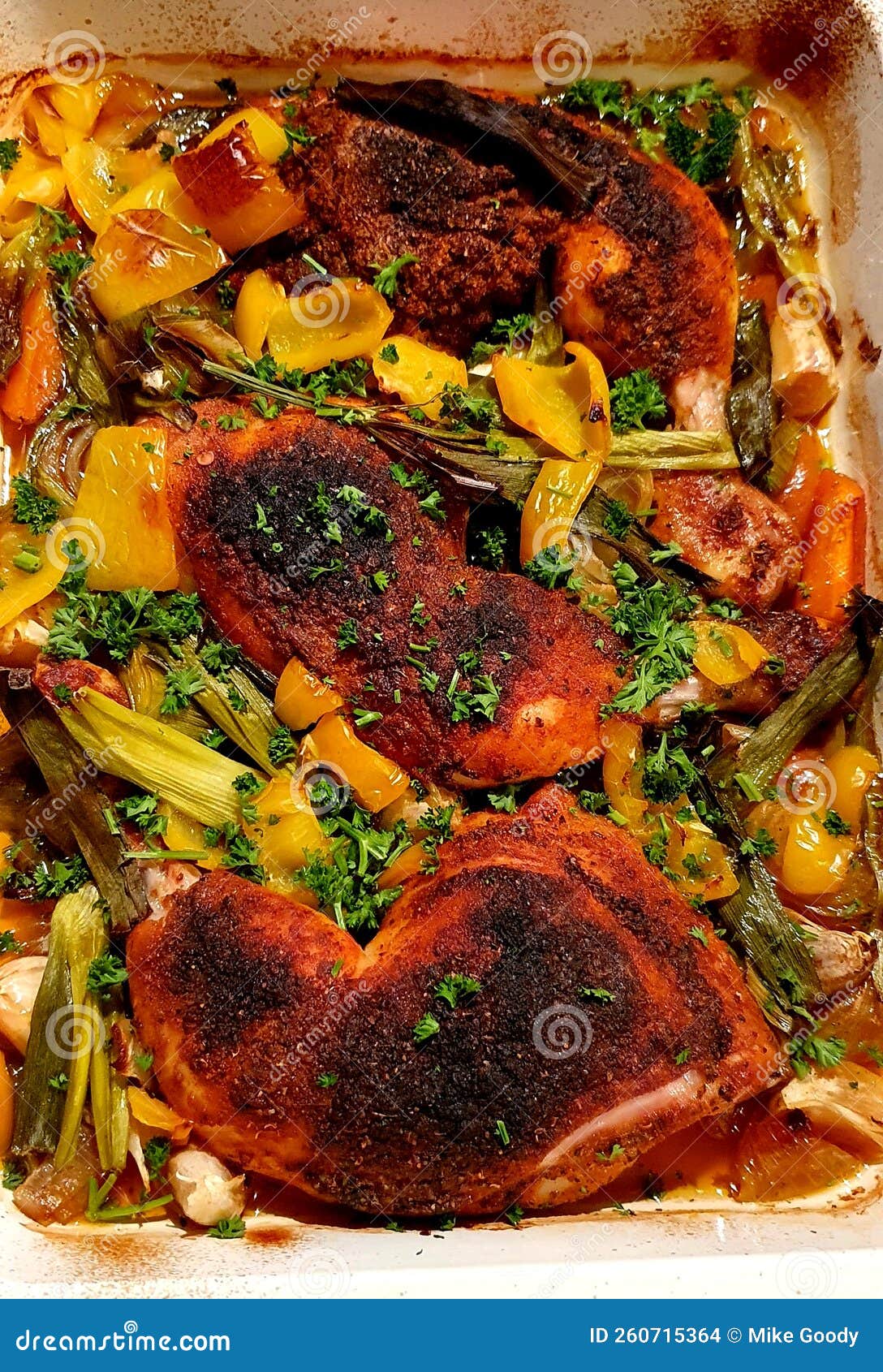 Chicken Rub Vegetables Spice Foods Oven Stock Photo - Image of seafood ...