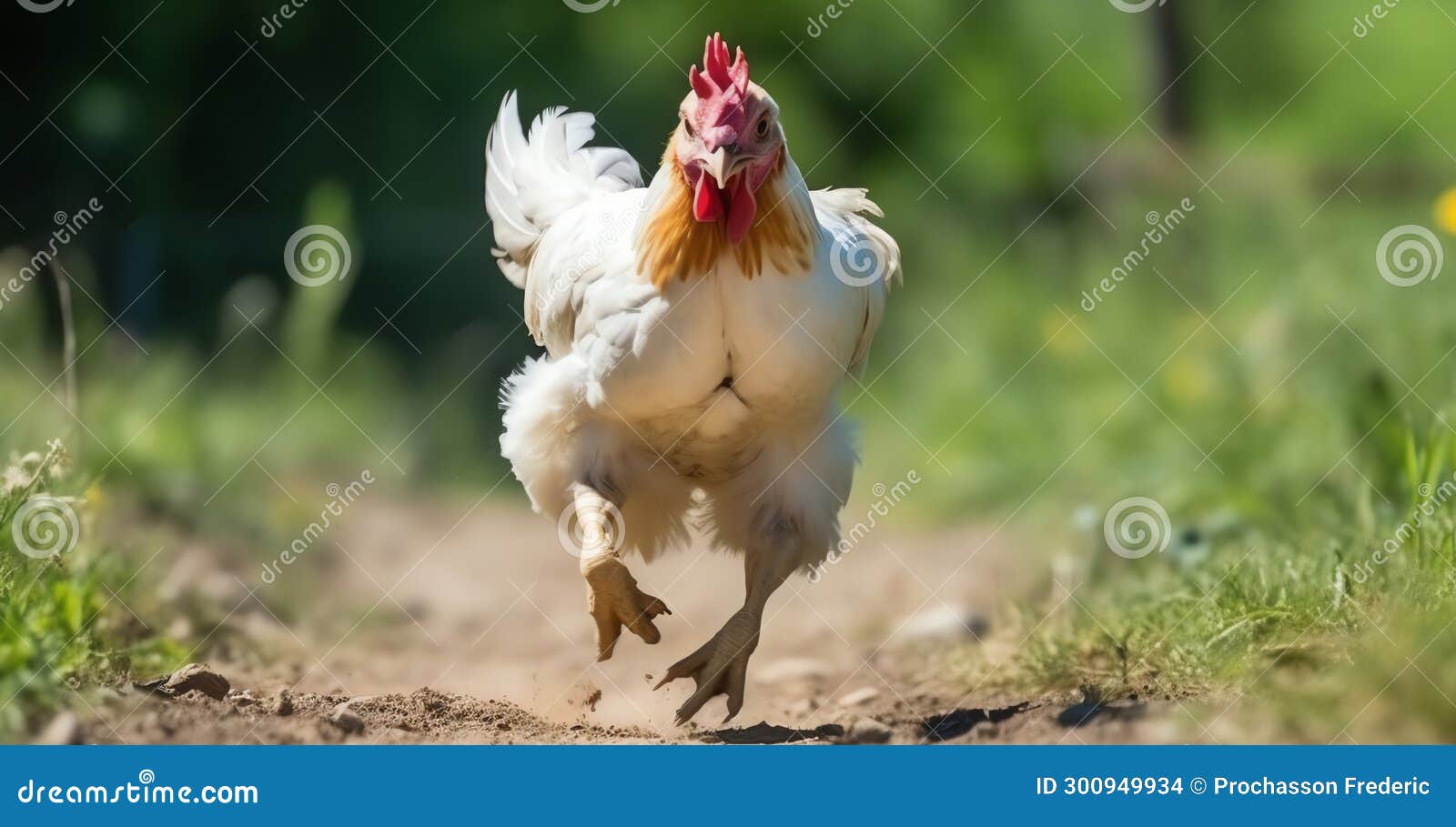 Chicken run, AI generated stock photo. Image of bird - 300949934
