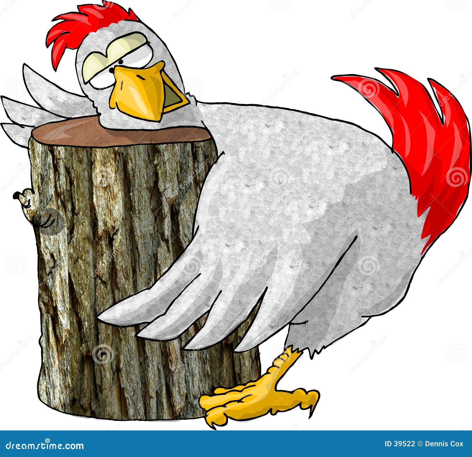 Chicken's last rites stock illustration. Illustration of chop - 39522