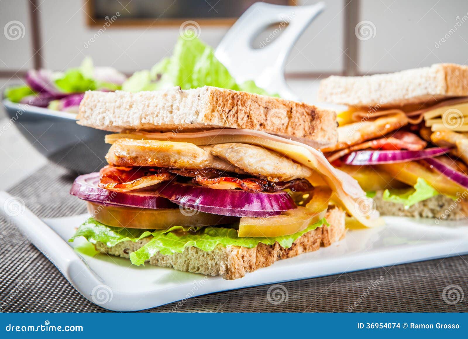 Chicken sanwich stock photo. Image of closeup, lettuce - 36954074