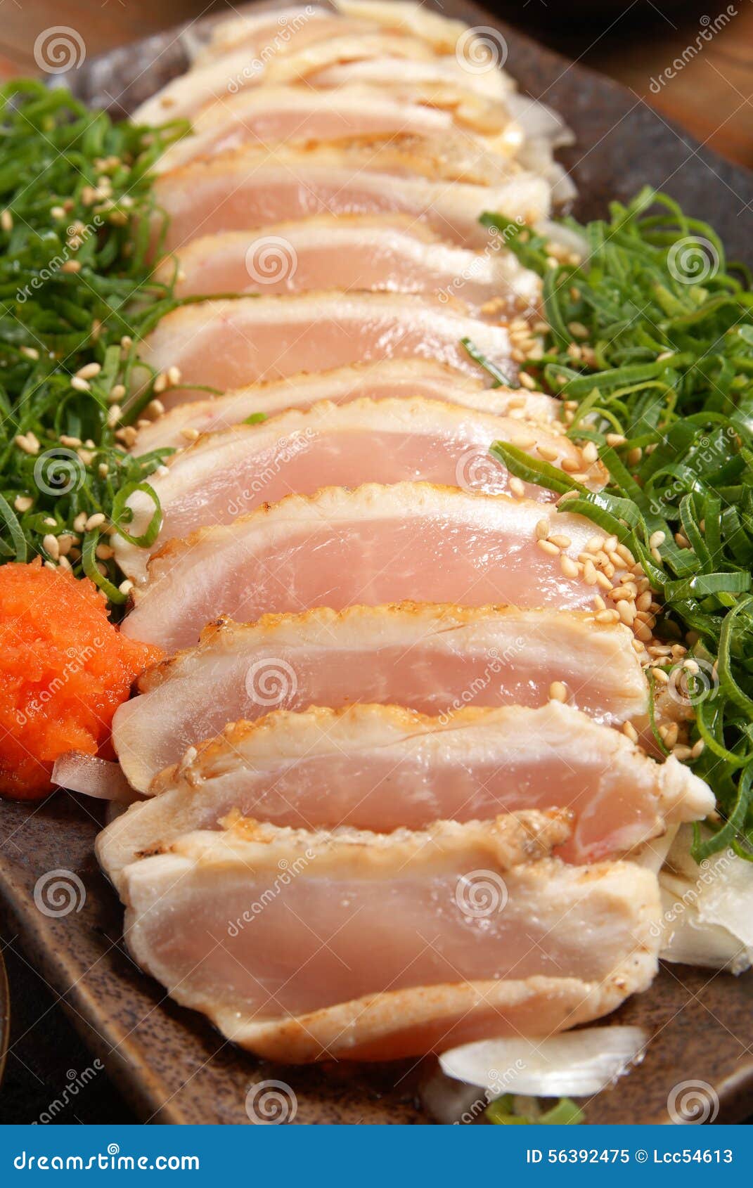 Chicken sashimi stock image. Image of cuisine, foodstuff - 56392475