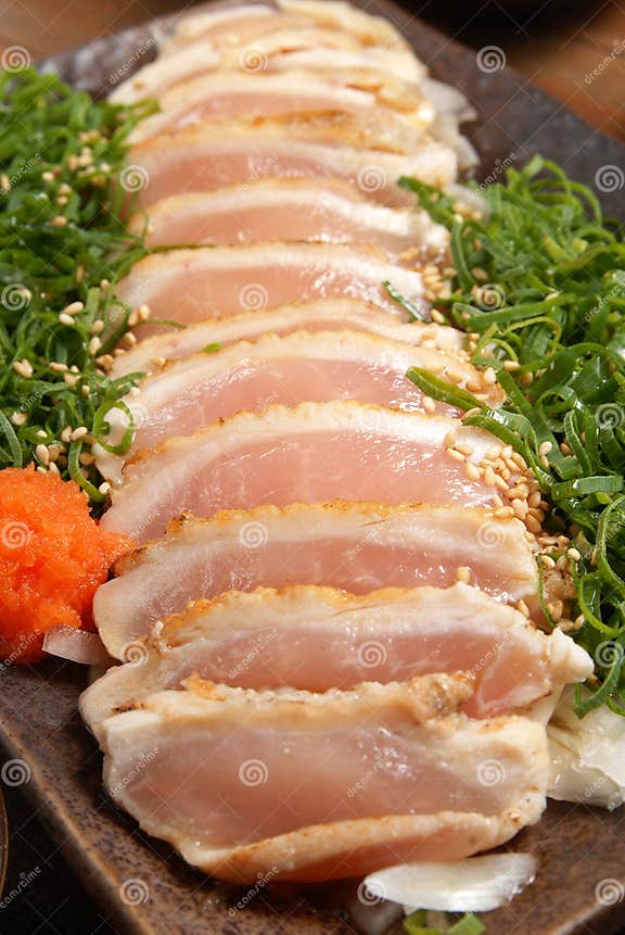 Chicken sashimi stock image. Image of cuisine, foodstuff - 56392475