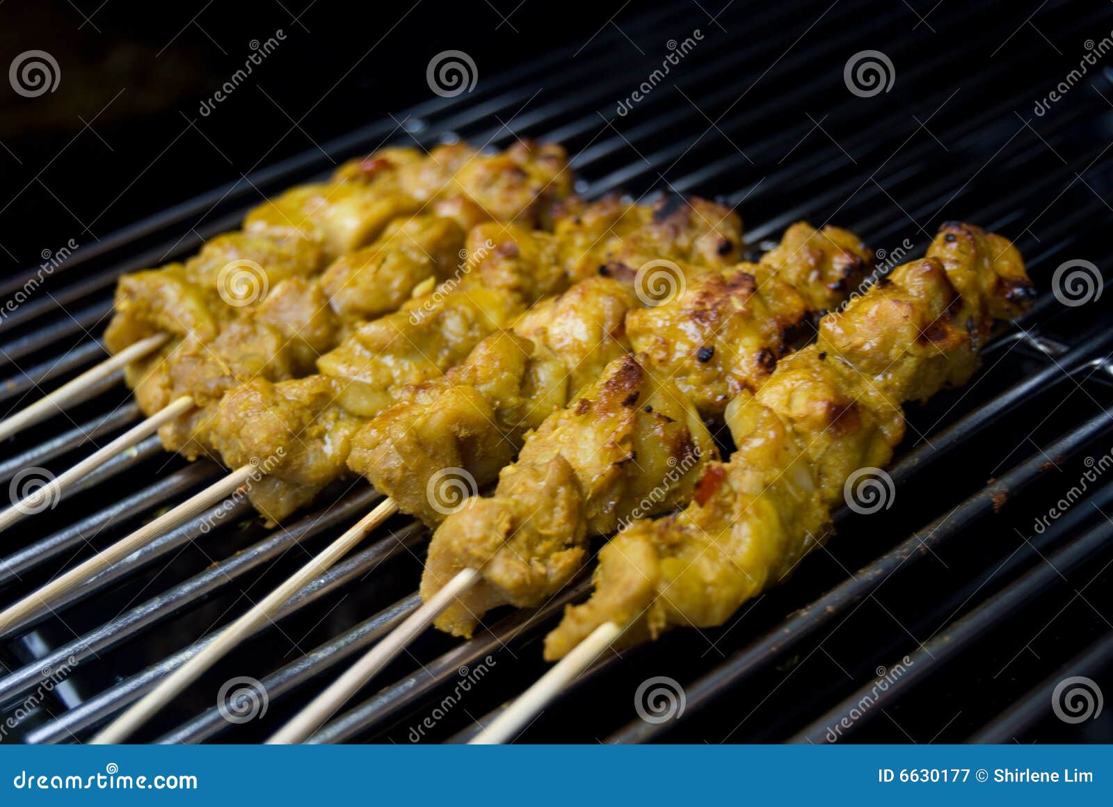 Collection of Satay On Grill Photos - Dreamstime ID:11990