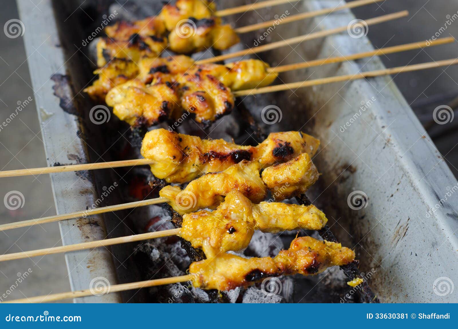 Chicken Satay stock image. Image of malaysian, cooked - 33630381