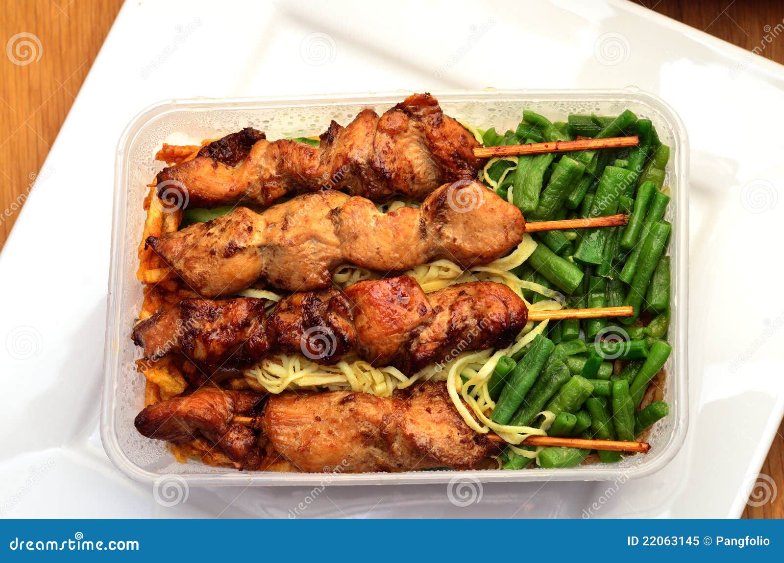Chicken Sate with Fried Rice Stock Image - Image of delicious, cooking ...