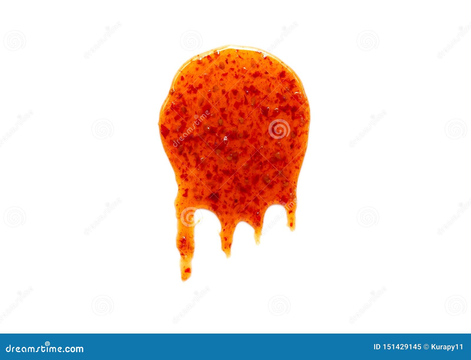 Chicken Sauce on White Background Stock Image - Image of spicy, sauce ...
