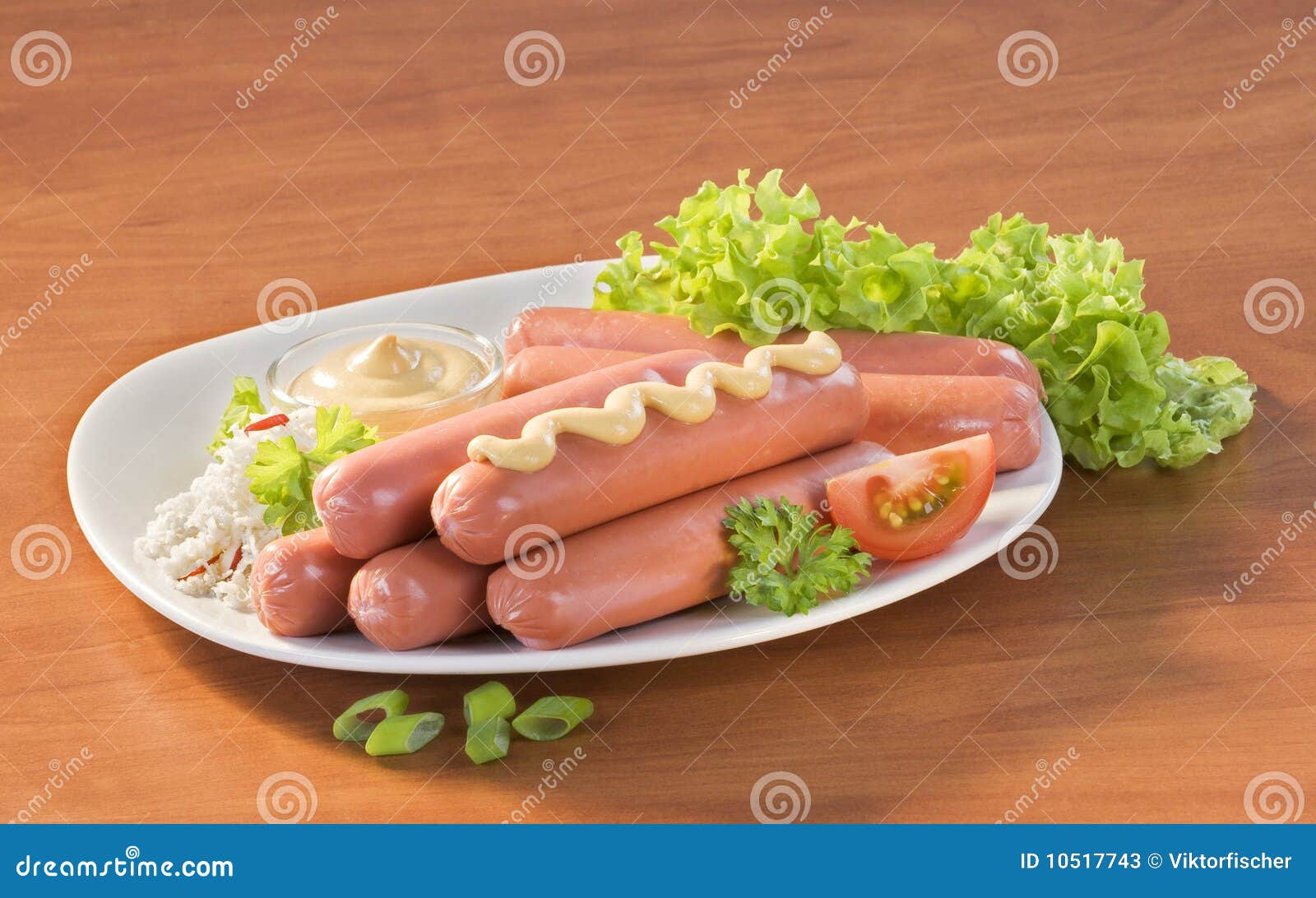 Chicken sausages stock image. Image of horseradish, closeup - 10517743