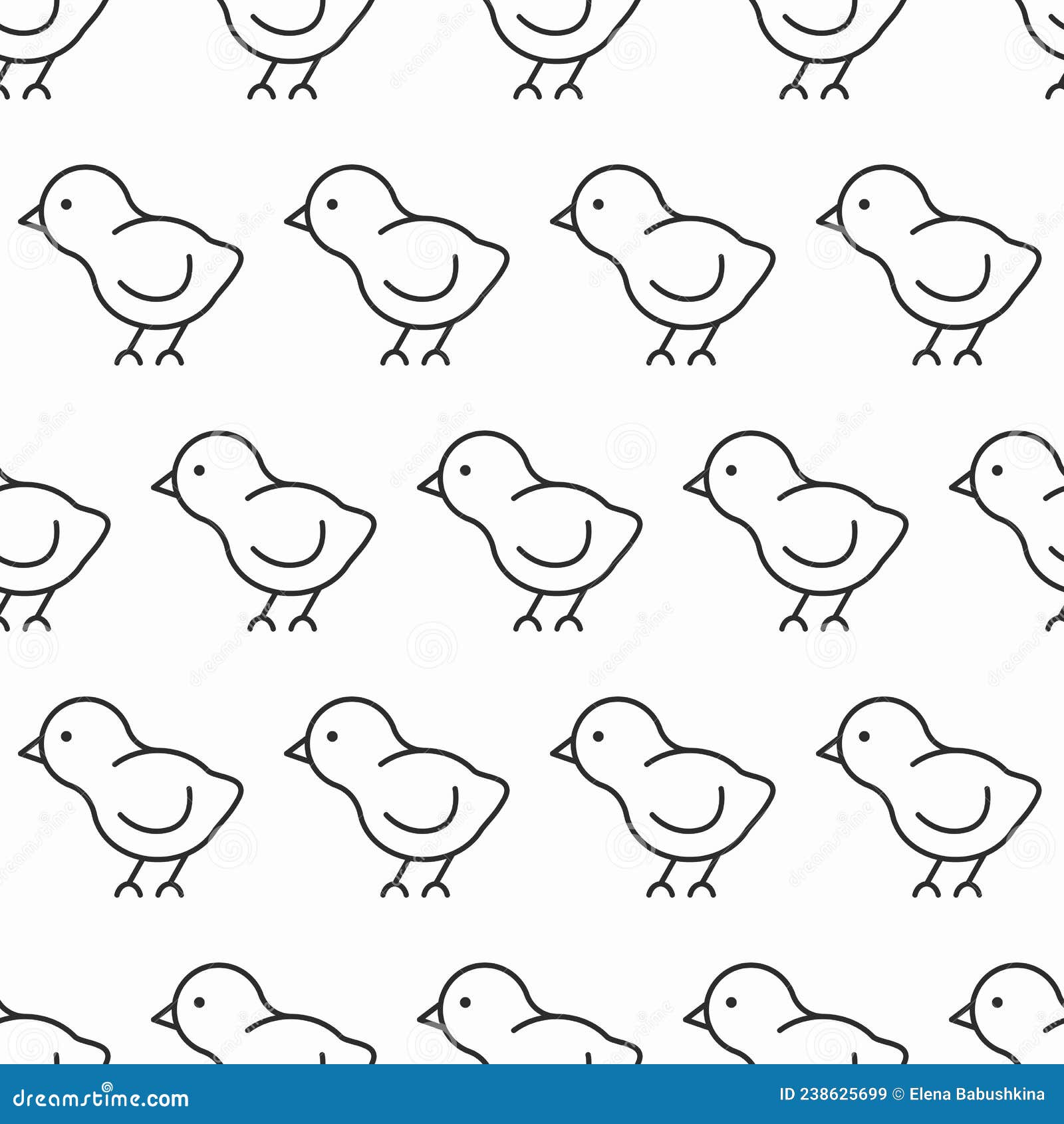 Chicken Seamless Pattern. Vector Illustration Stock Vector ...