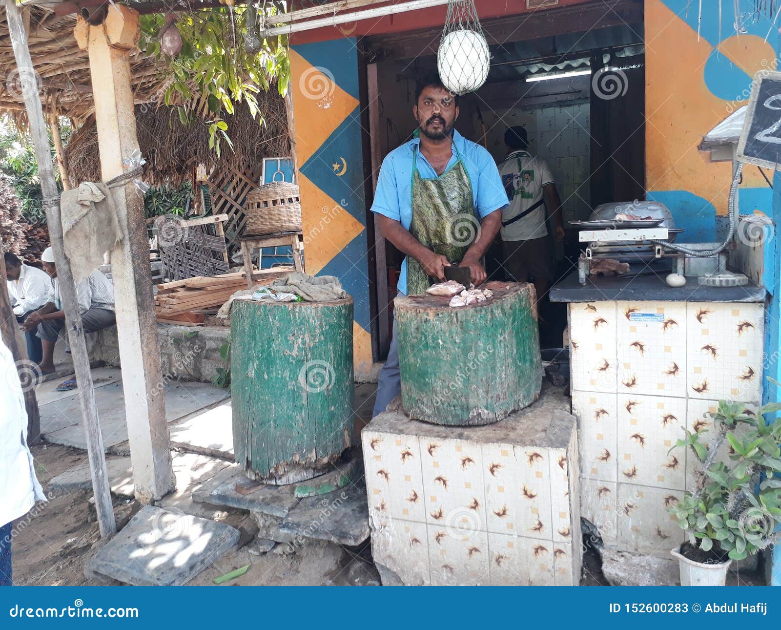 Chicken Selling Center at Town Editorial Stock Photo - Image of stall ...