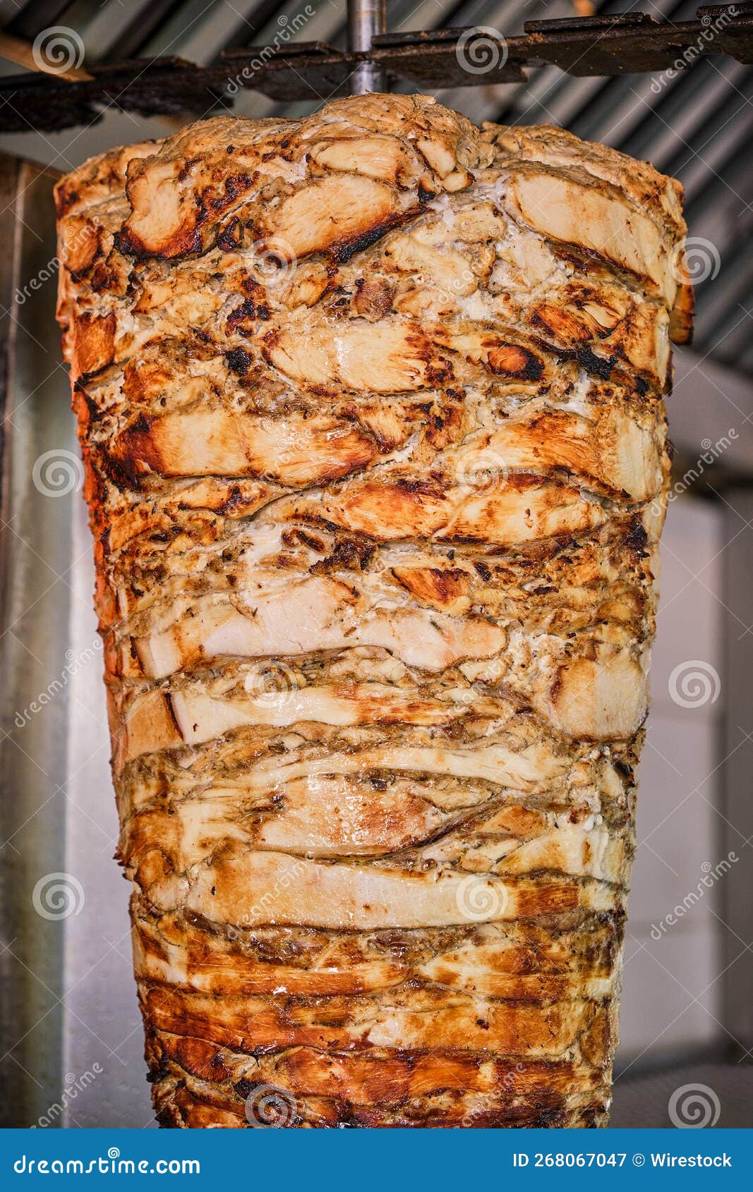 Chicken Shawarma in Middle Eastern Food Stock Image - Image of middle ...