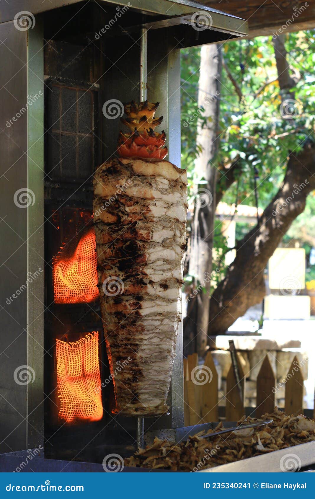 Chicken Shawarma stock image. Image of roast, eastern - 235340241