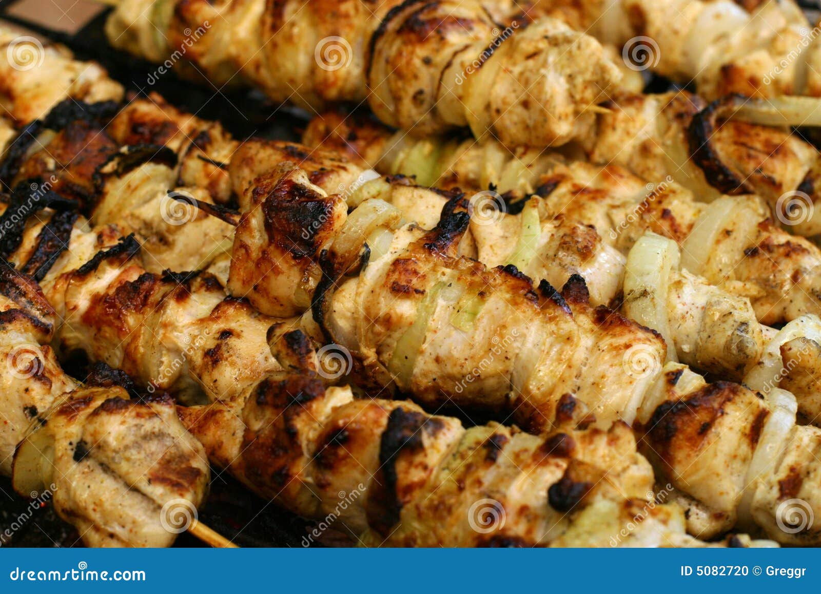 Chicken shish kebab stock photo. Image of lime, hungry - 5082720