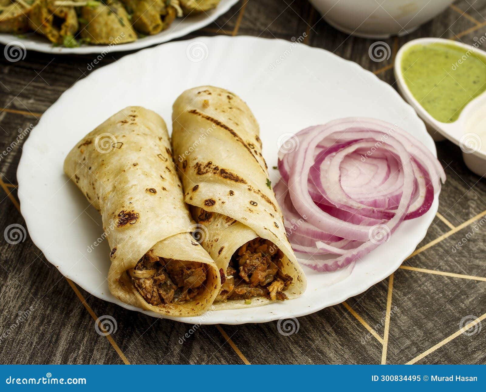 Chicken Shorma stock image. Image of dish, plant, food - 300834495