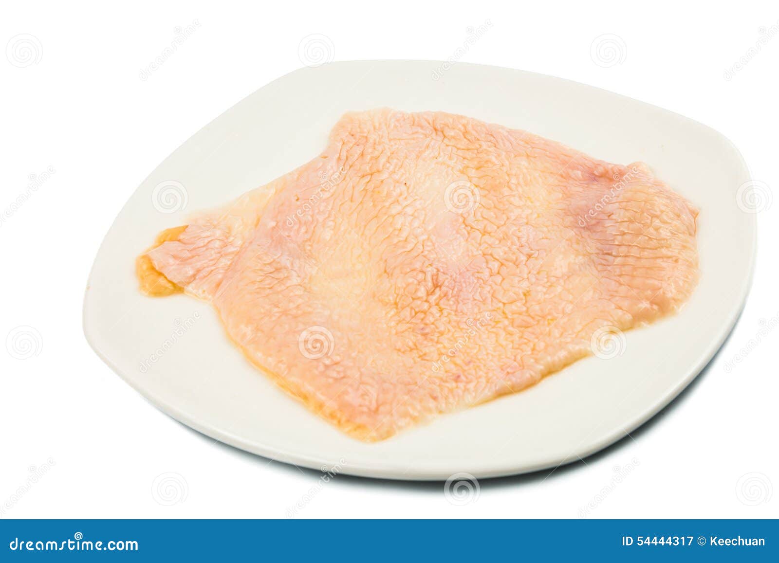 Saggy Chicken Skin Removed From Breast Meat Royalty-Free Stock ...