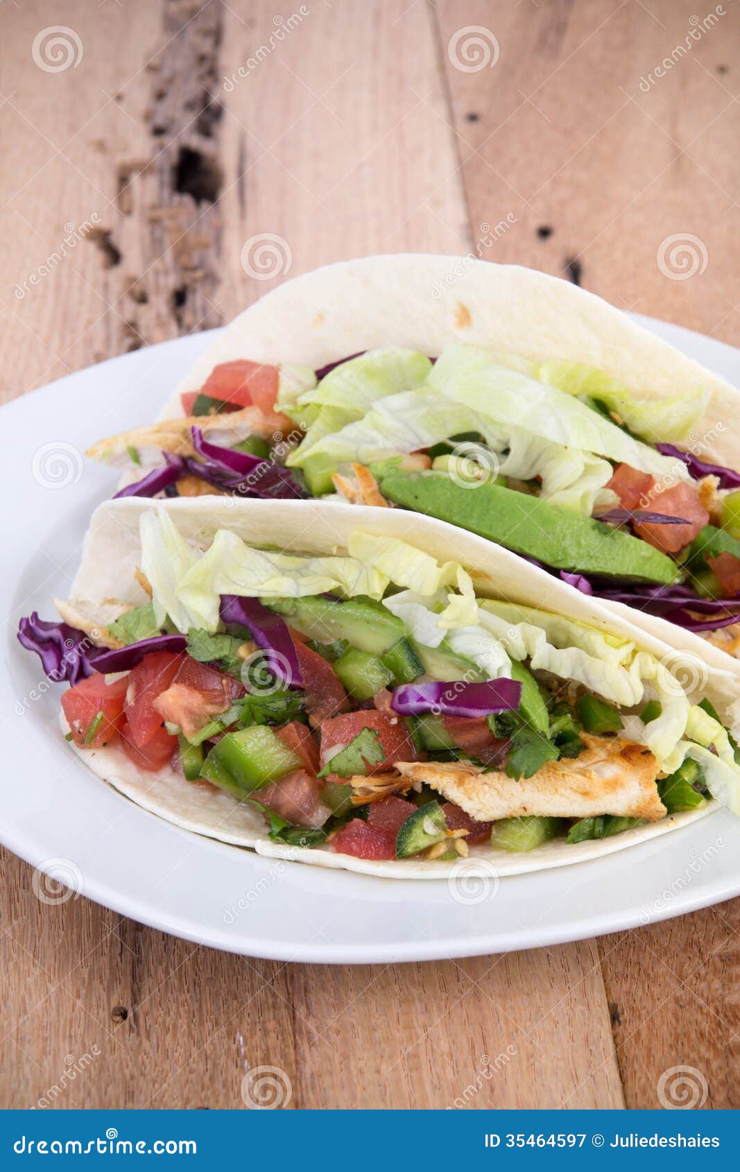 Chicken soft taco stock image. Image of chicken, shot - 35464597