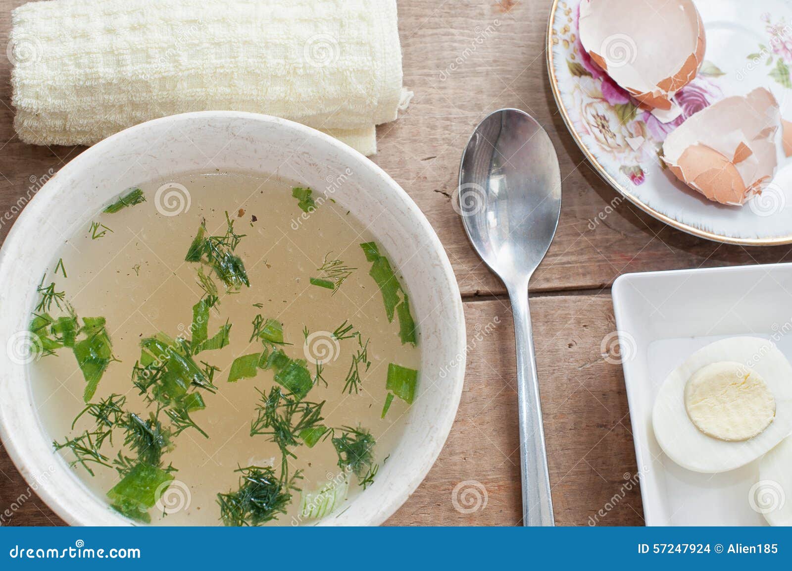 Chicken soup stock photo. Image of fresh, food, serving - 57247924