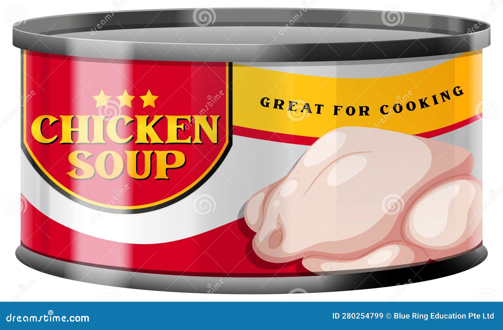 Chicken Soup Food Can Vector Stock Vector - Illustration of drawing ...