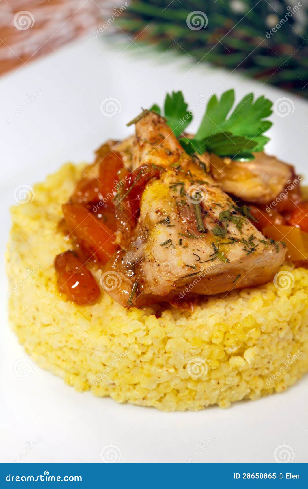 Chicken with Sourish-sweet Sauce Stock Image - Image of cookery, cooked ...