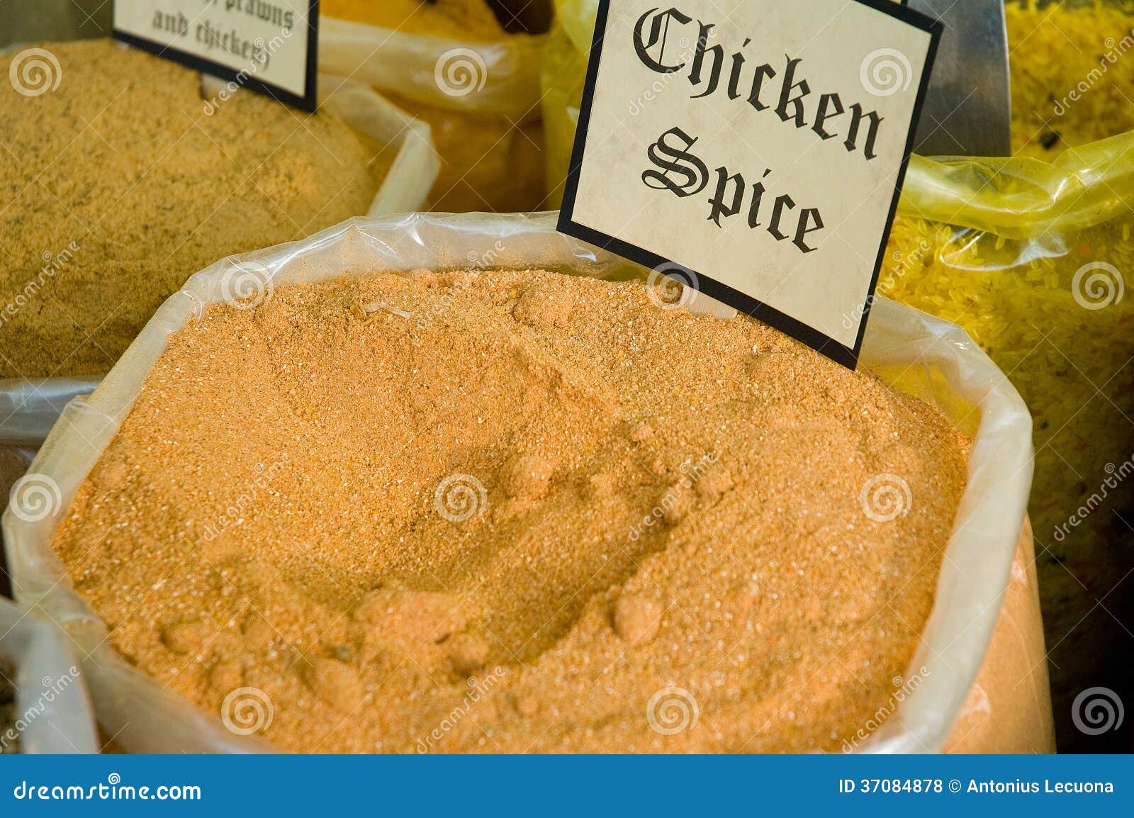 Chicken spice in a bag stock photo. Image of wholesale - 37084878