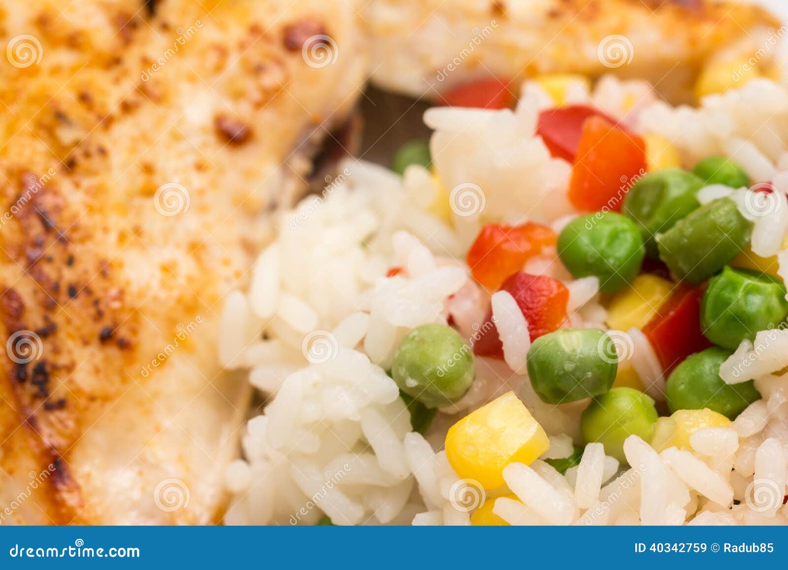 Chicken Stake and Rice stock image. Image of cooked, gourmet - 40342759