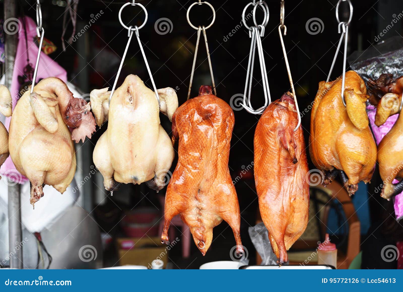 Chicken stall stock photo. Image of market, place, poultry - 95772126