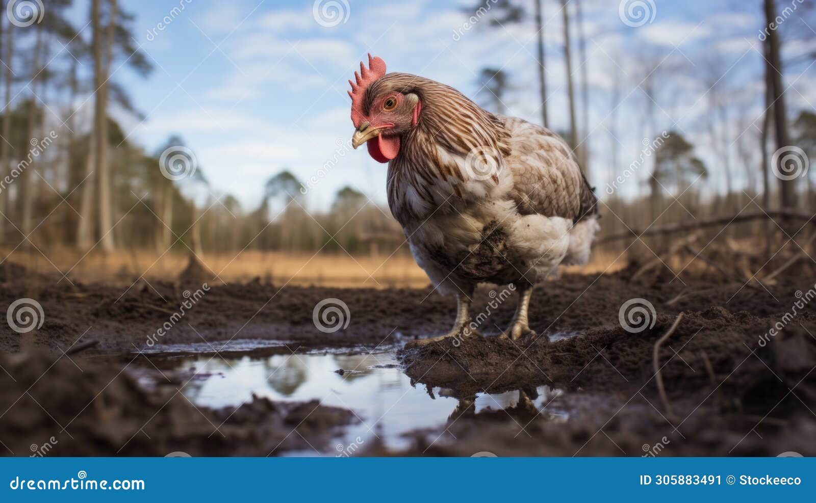 Swamp Chicken - Silhouette Cartoon Vector | CartoonDealer.com #87873687