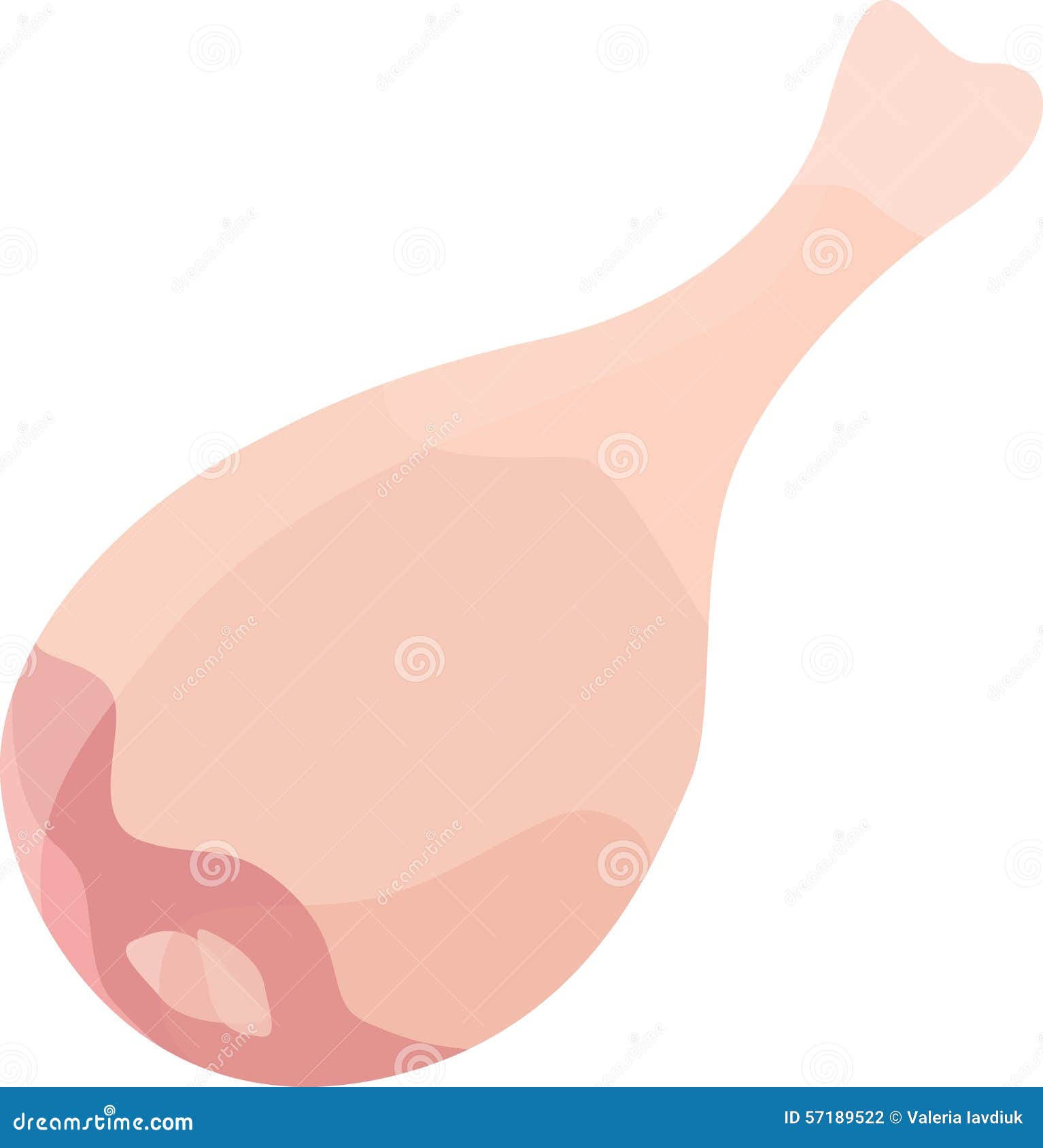 Chicken stick icon stock vector. Illustration of multi - 57189522