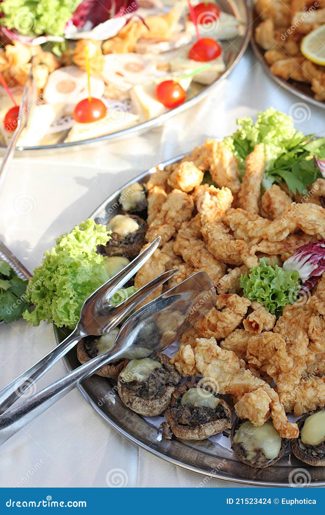 Chicken strips Plateau stock photo. Image of arrangement - 21523424