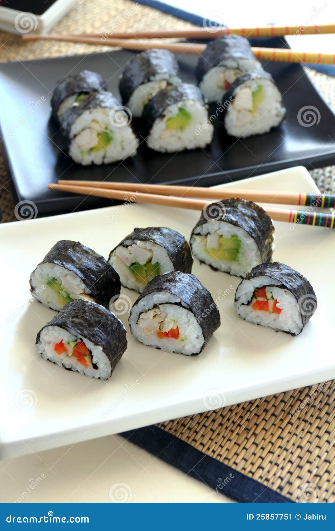 Chicken Sushi stock image. Image of capsicum, gastronomy - 25857751