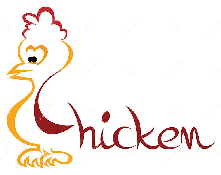Chicken symbol stock vector. Illustration of poultry - 27552878