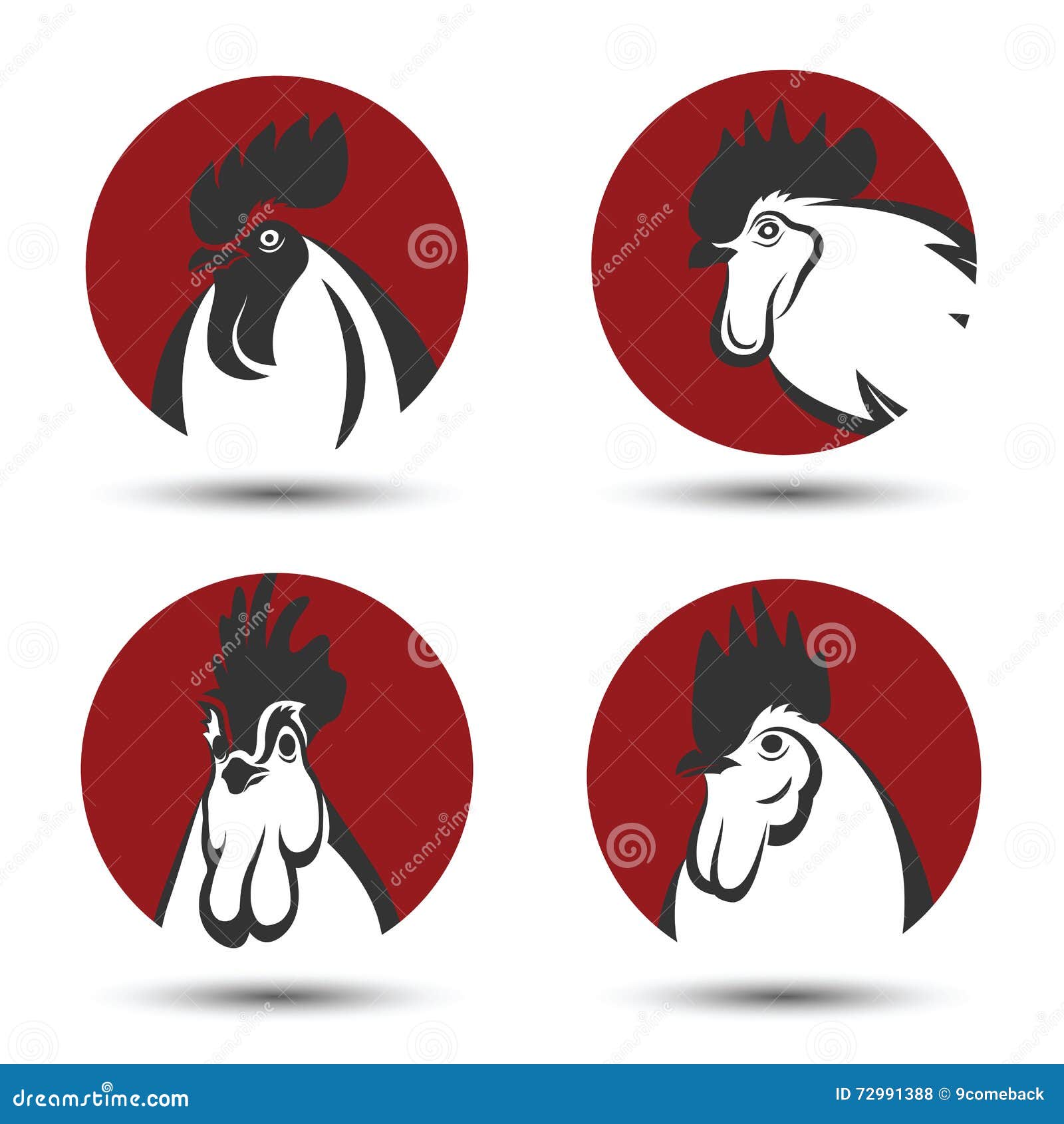 Chicken symbol stock vector. Illustration of sign, black - 72991388