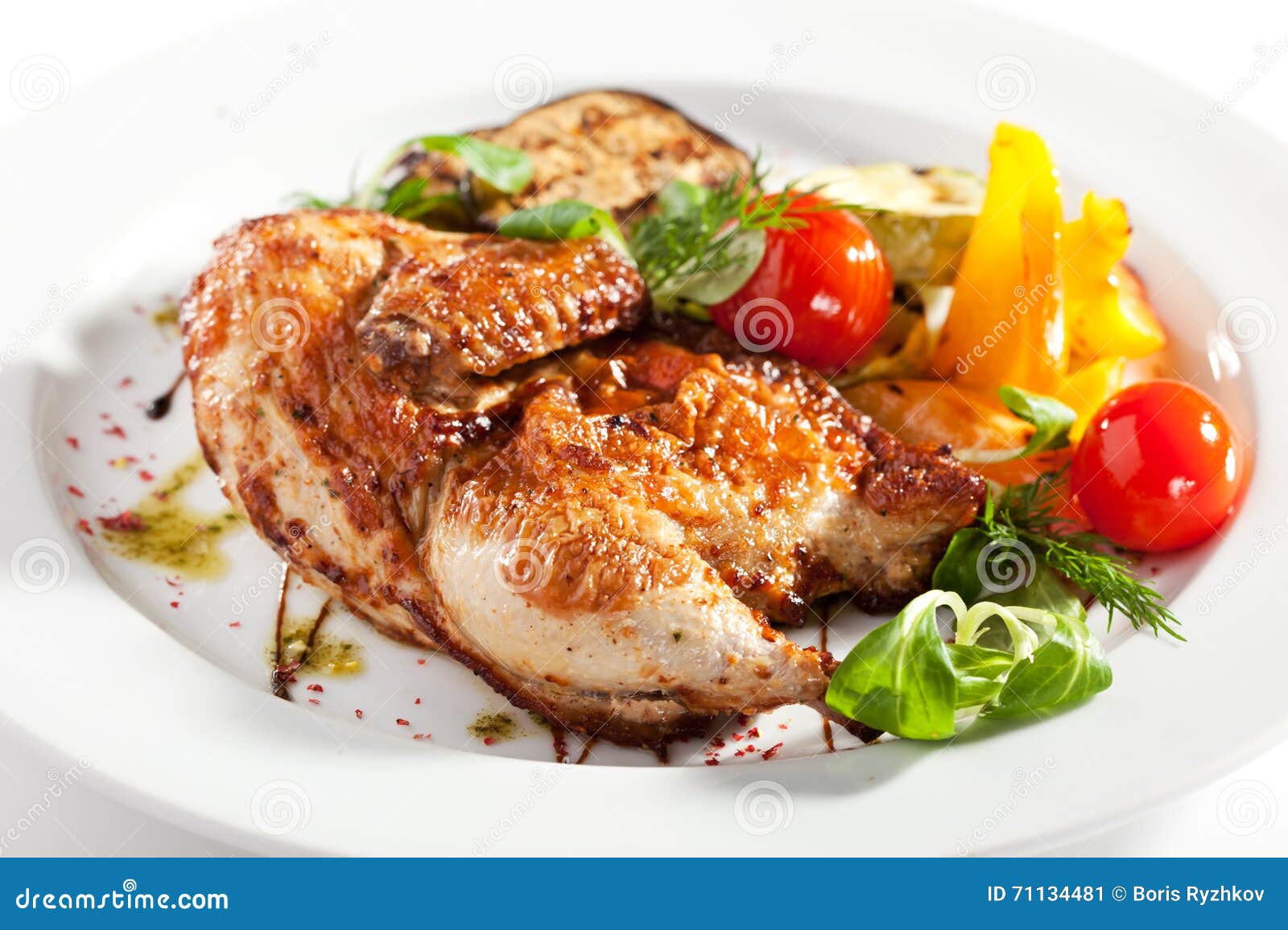 Chicken Tabaka Dish stock image. Image of cooked, cuisine - 71134481
