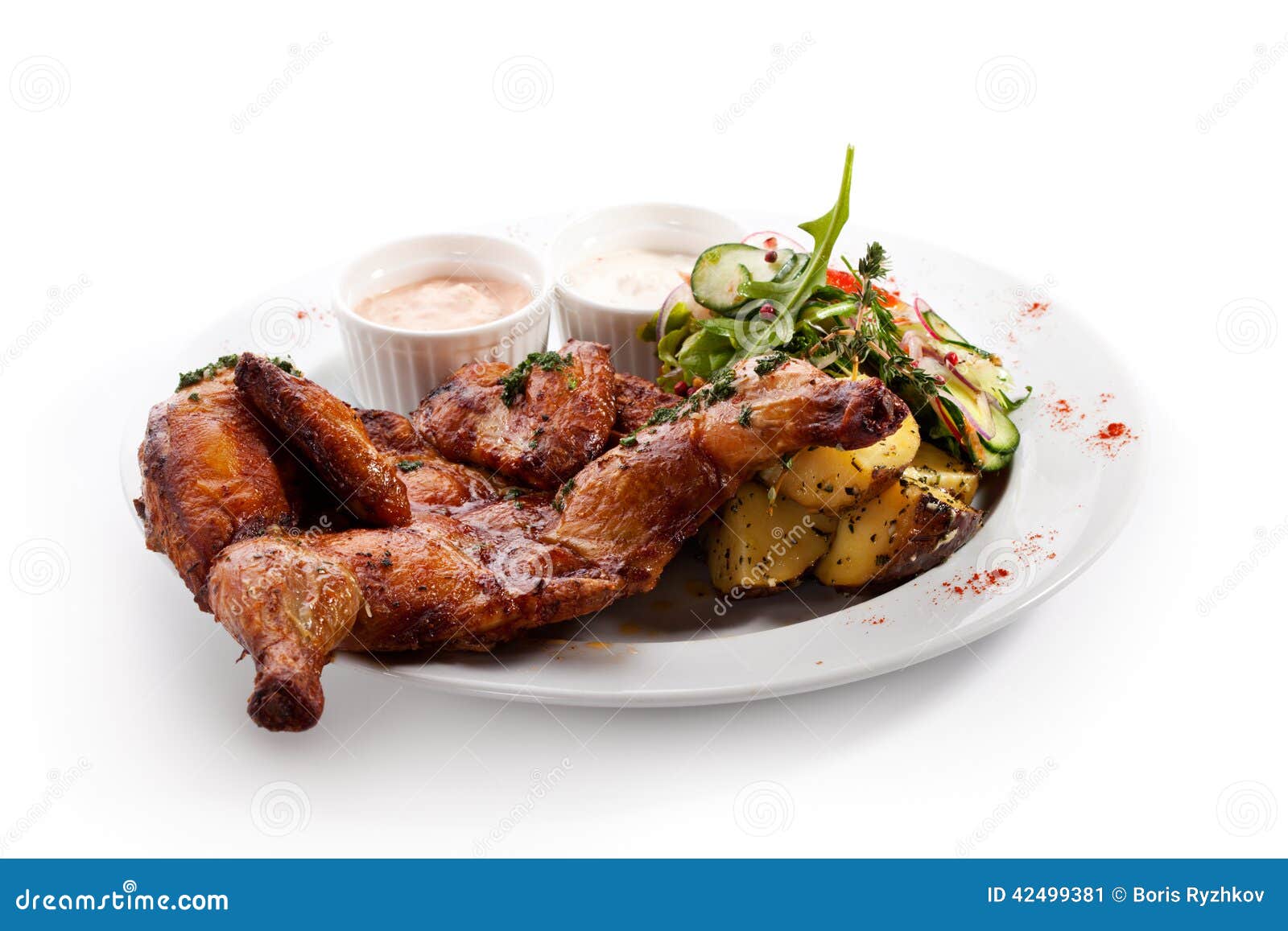 Chicken Tabaka stock image. Image of herb, georgian, tabaka - 42499381