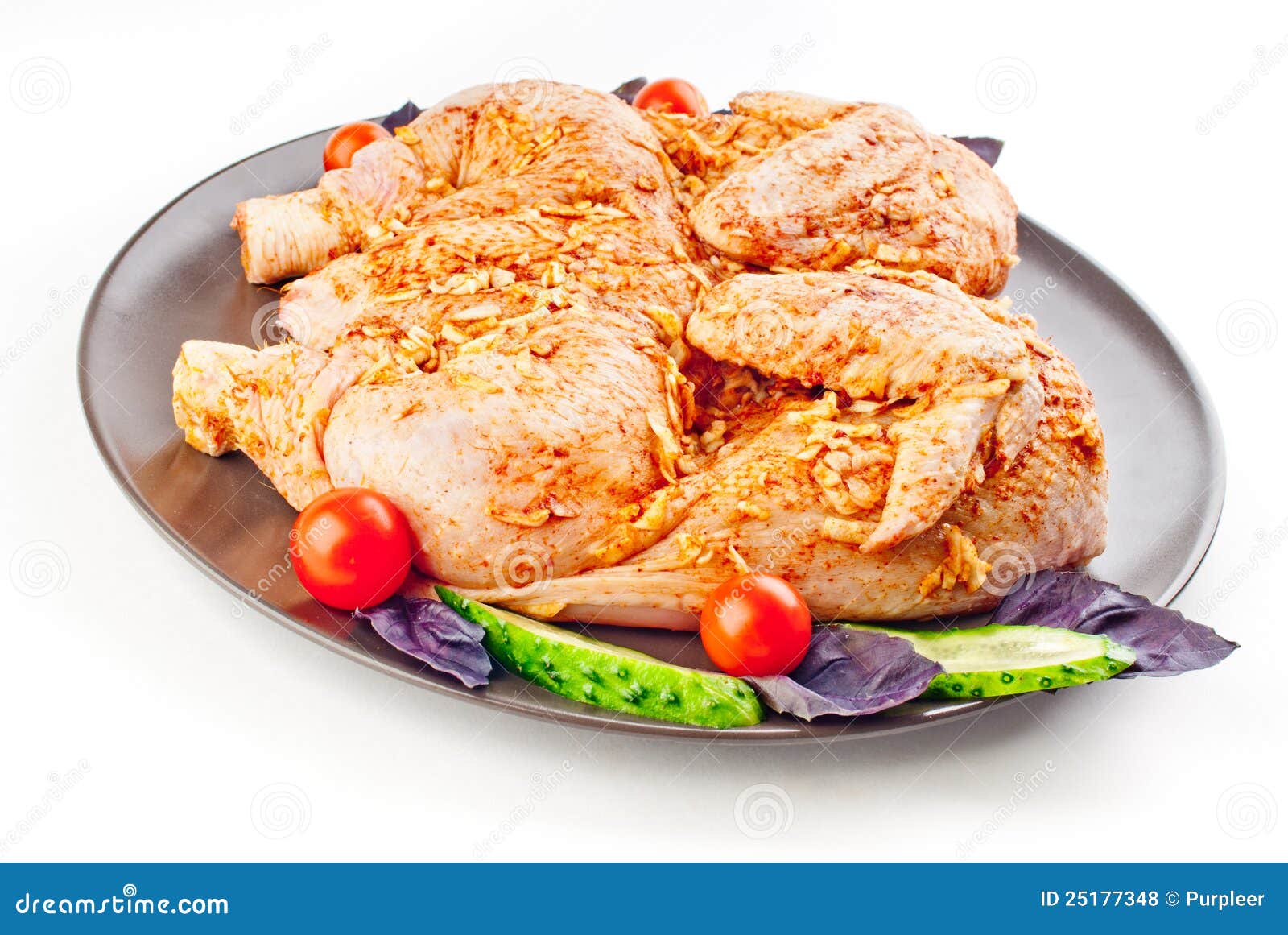 Chicken tabaka in marinade stock photo. Image of tobacco - 25177348