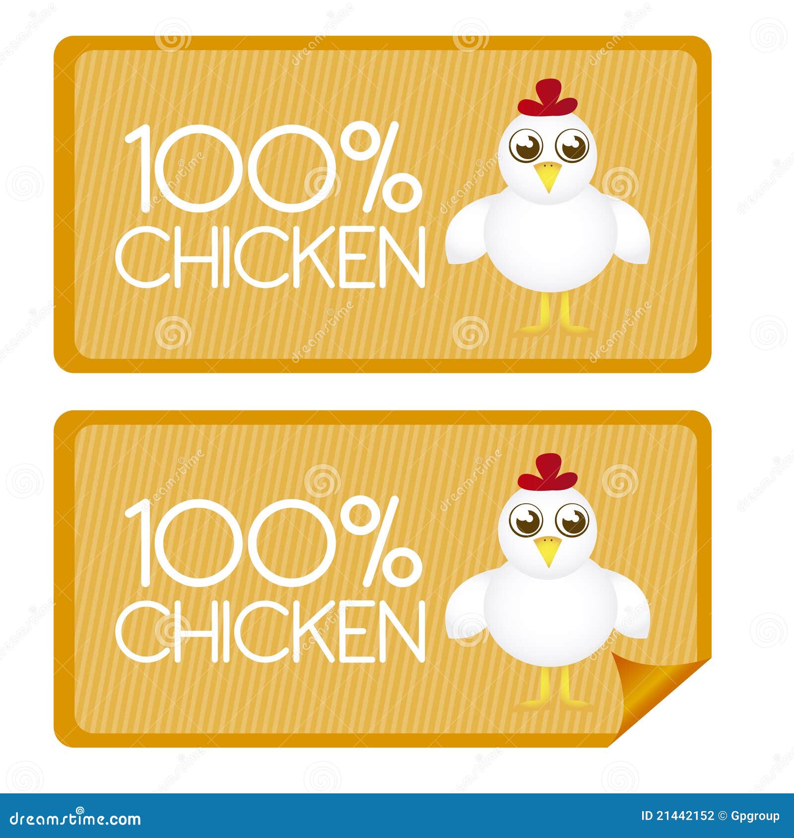 Chicken tags stock vector. Illustration of label, market - 21442152
