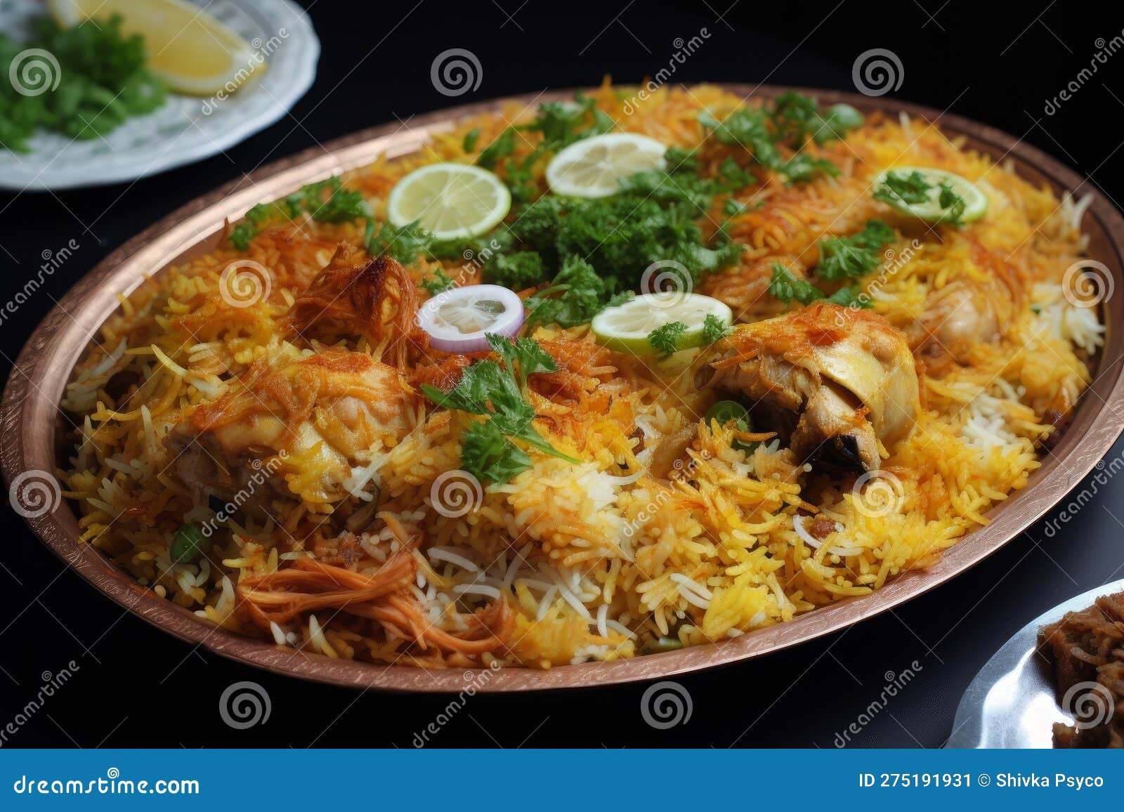 Chicken Tangdi Biryani Image Generative AI Stock Illustration ...