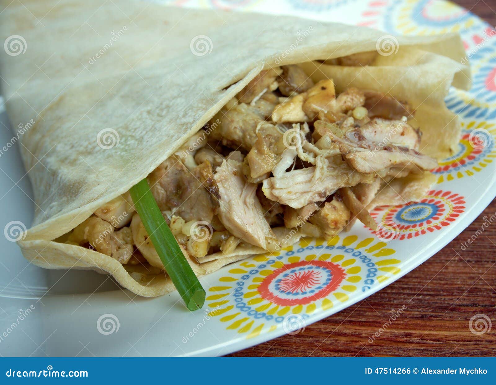 Chicken Tantuni stock photo. Image of pita, filling, hungry - 47514266