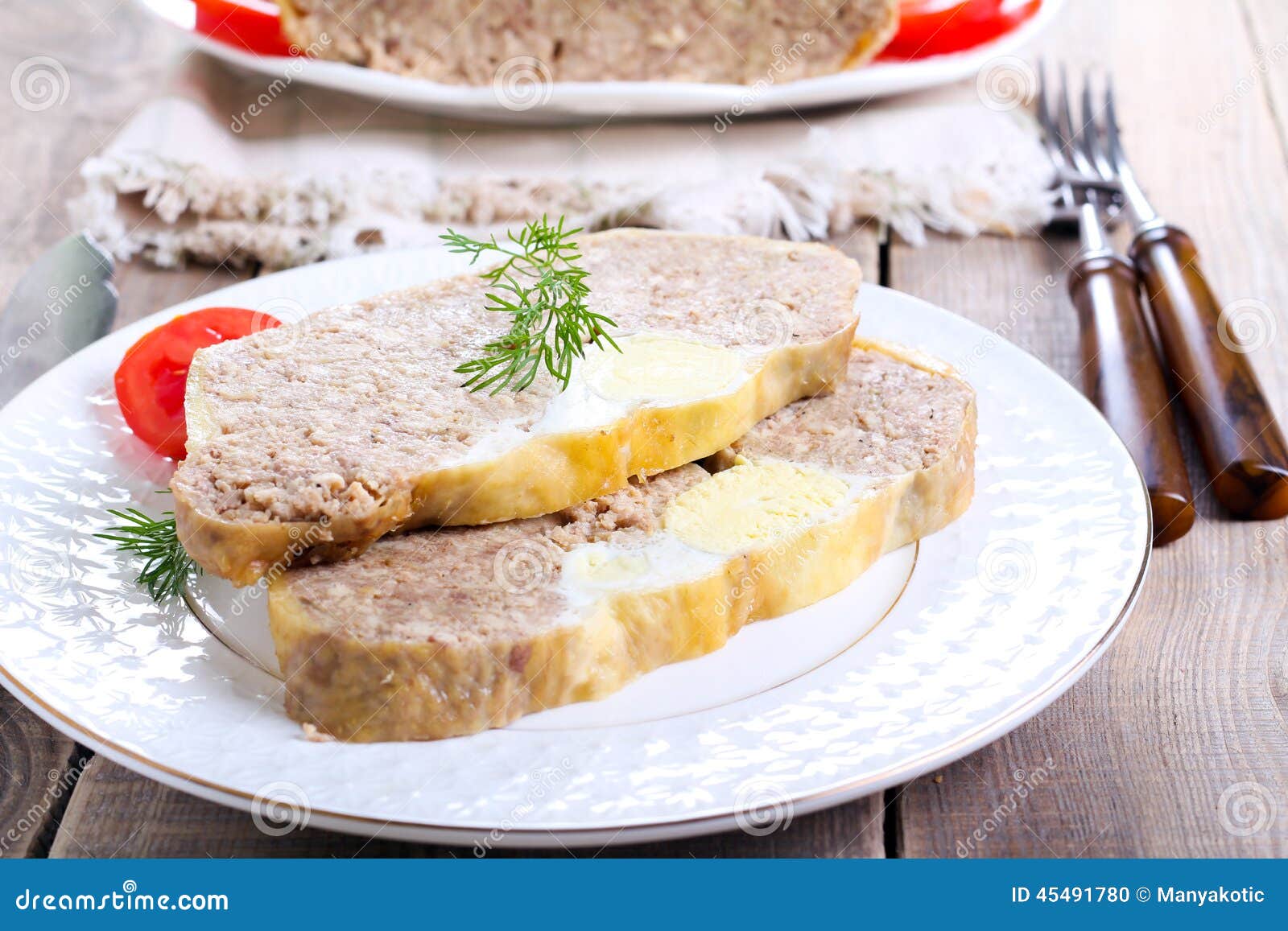 Chicken terrine stock photo. Image of game, meat, stuffed - 45491780