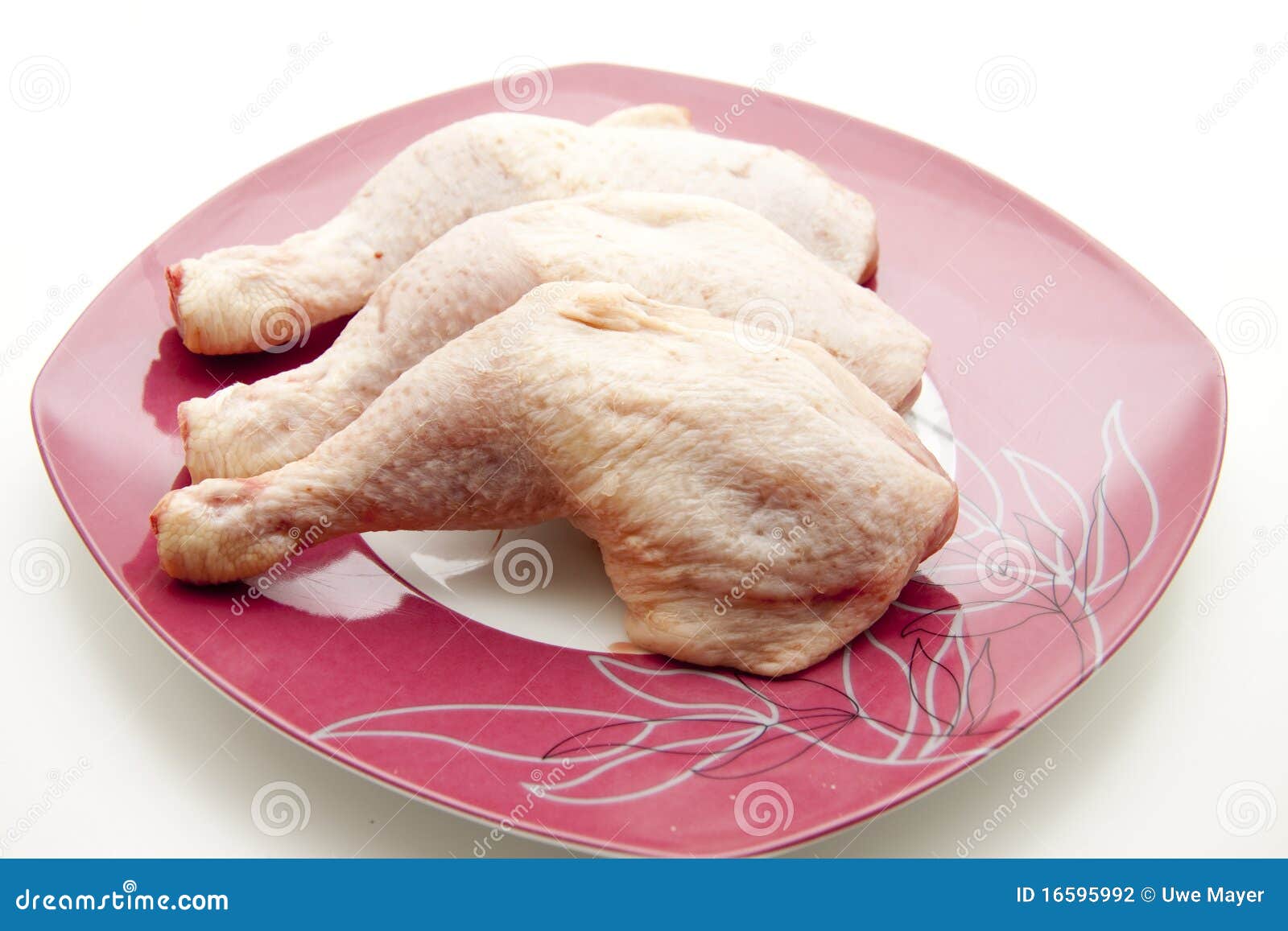 Chicken thigh raw stock photo. Image of food, ceramics - 16595992