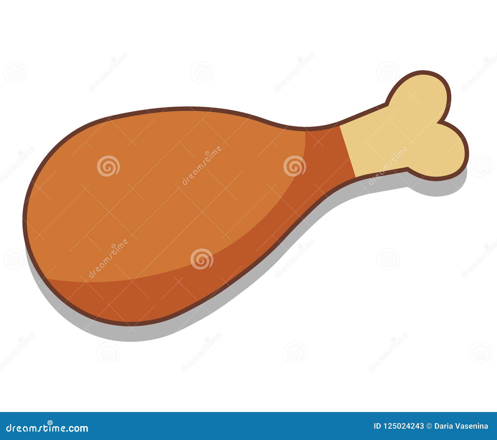 Chicken Thighs Icon, Chicken Legs Cartoon Vector | CartoonDealer.com ...