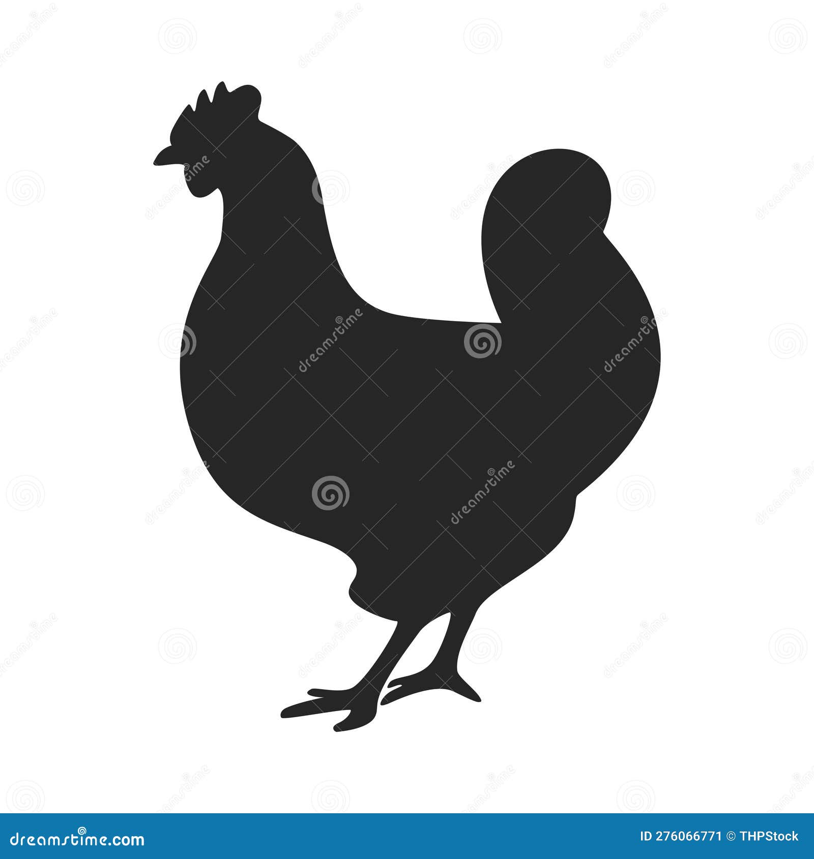Chicken Vector Icon stock vector. Illustration of vector - 276066771