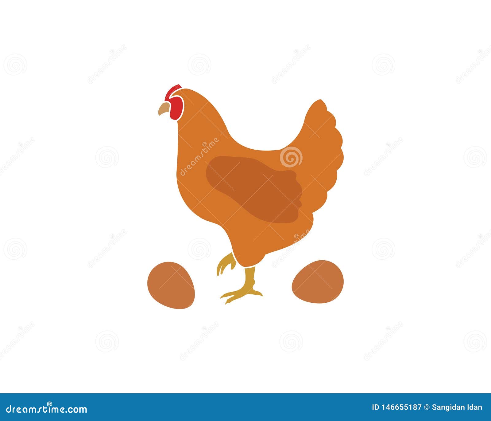 Chicken Vector Illustration Stock Vector - Illustration of cooking ...